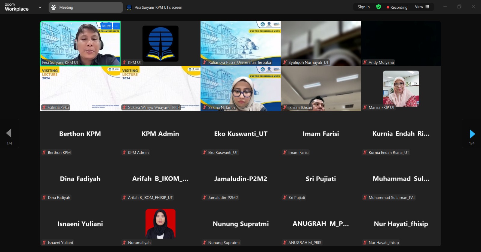 Penyamaan Persepsi Asesmen Mutu Internal (AMI) Akademik 2024 | KPM - UT