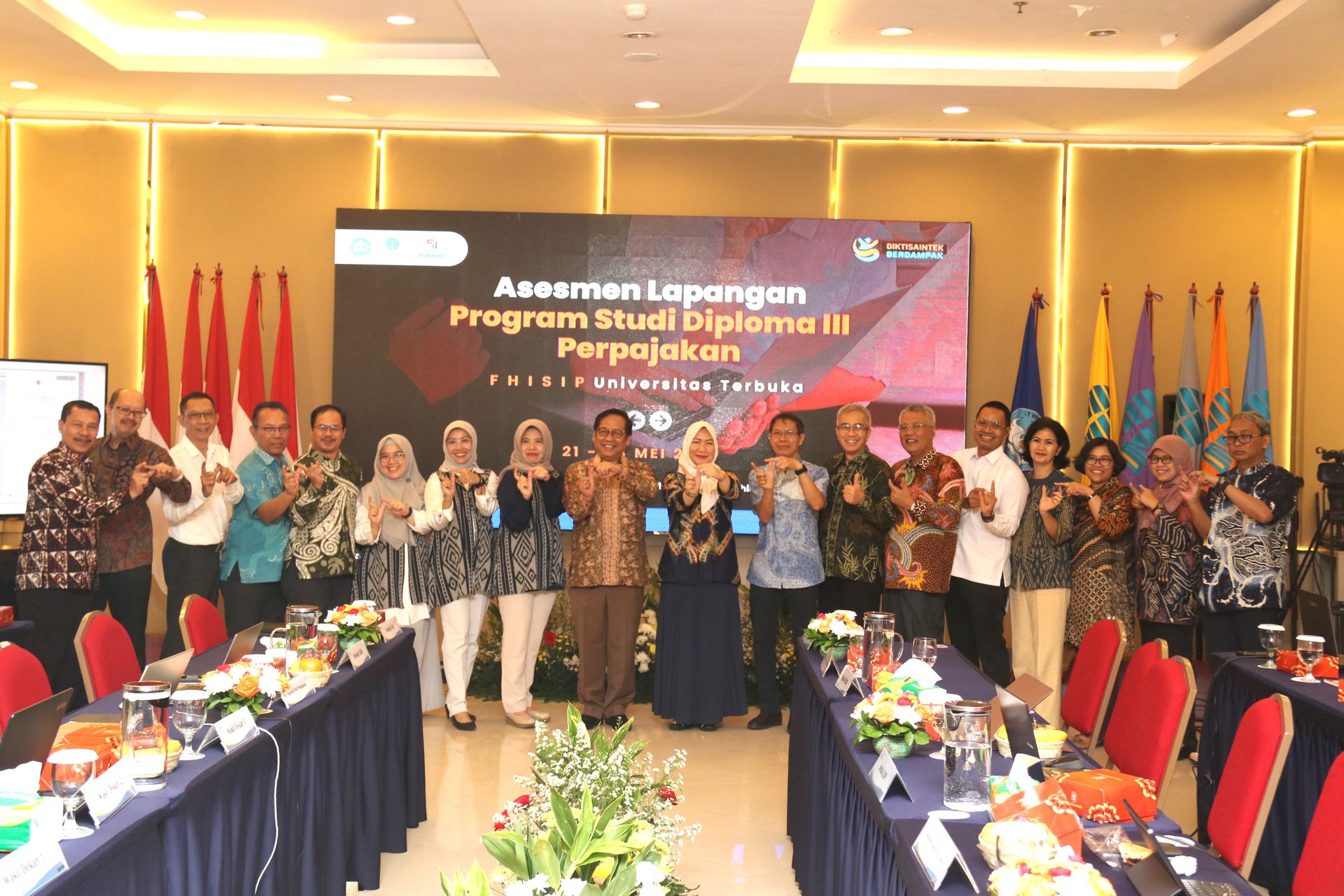 Universitas Terbuka Sambut Asesmen LAMEMBA untuk Prodi D-III Perpajakan | KPM - UT